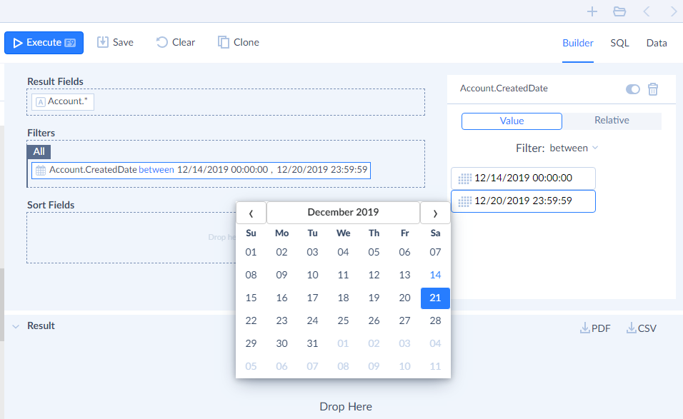 Configuring Queries with Query Builder