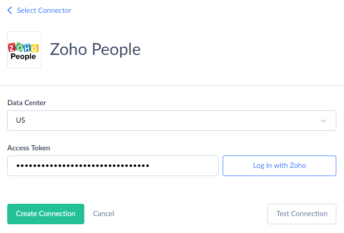 Connecting to Zoho People